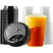 32oz Plastic Cups,Clear Plastic Cups with Flat Lids,PET Disposable ...