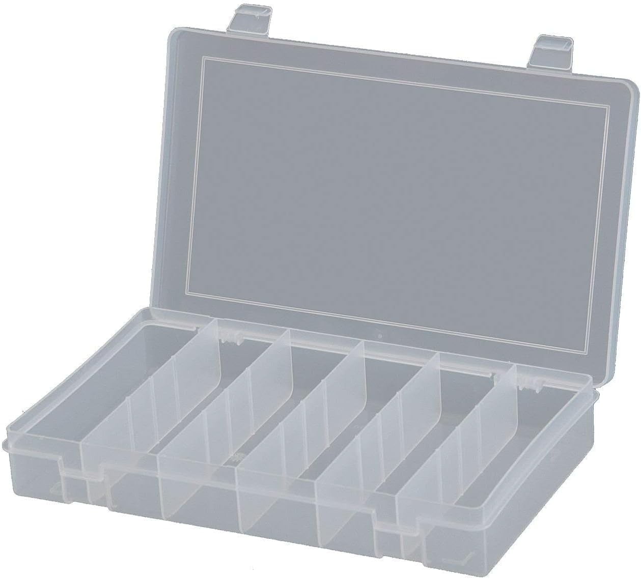 Plastic Divider Box - 11x6-3/4 x1-3/4" - (6) Compartments - (5 ...