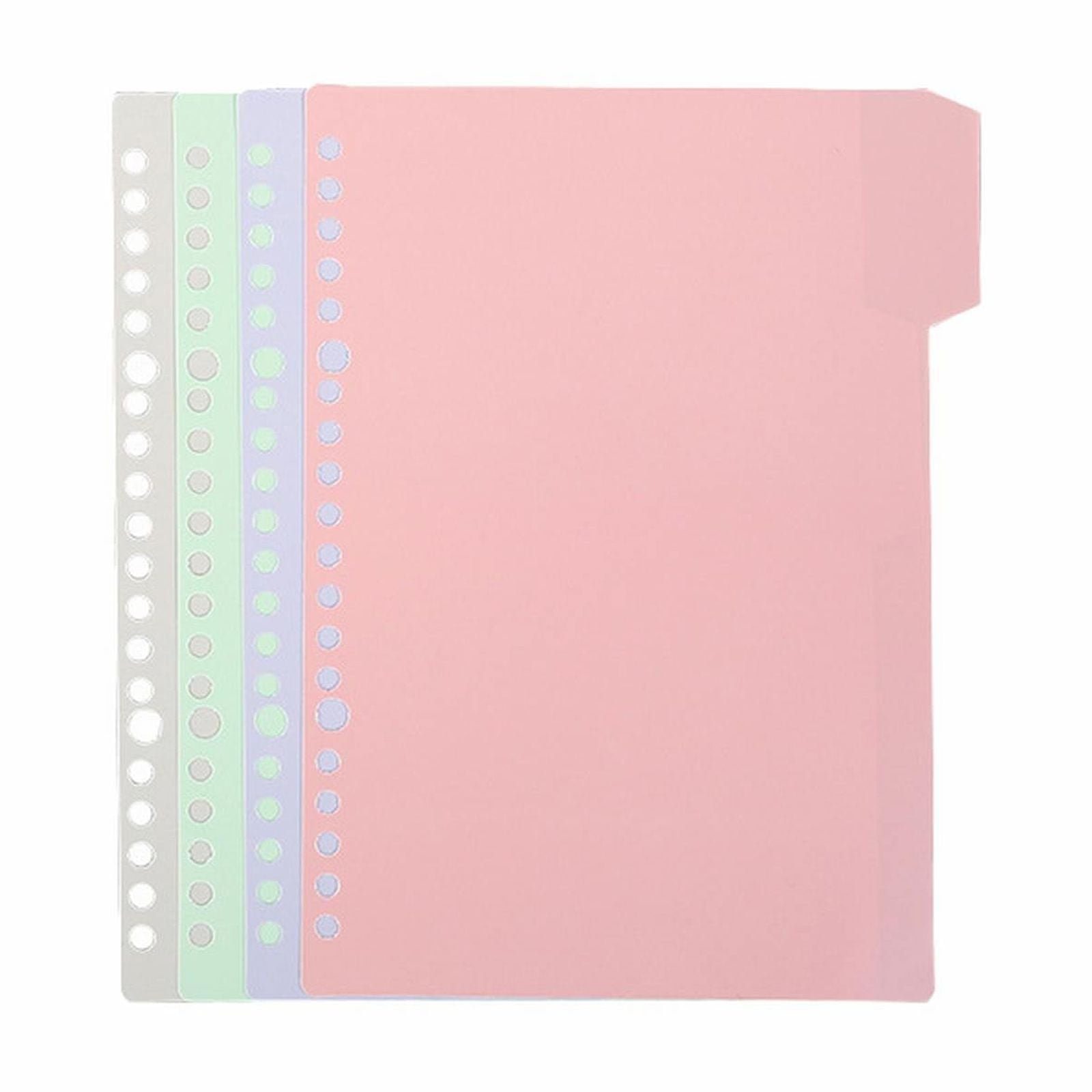 Plastic Dividers, Binder Dividers with 4-Tabs, Sturdy Plastic Dividers ...