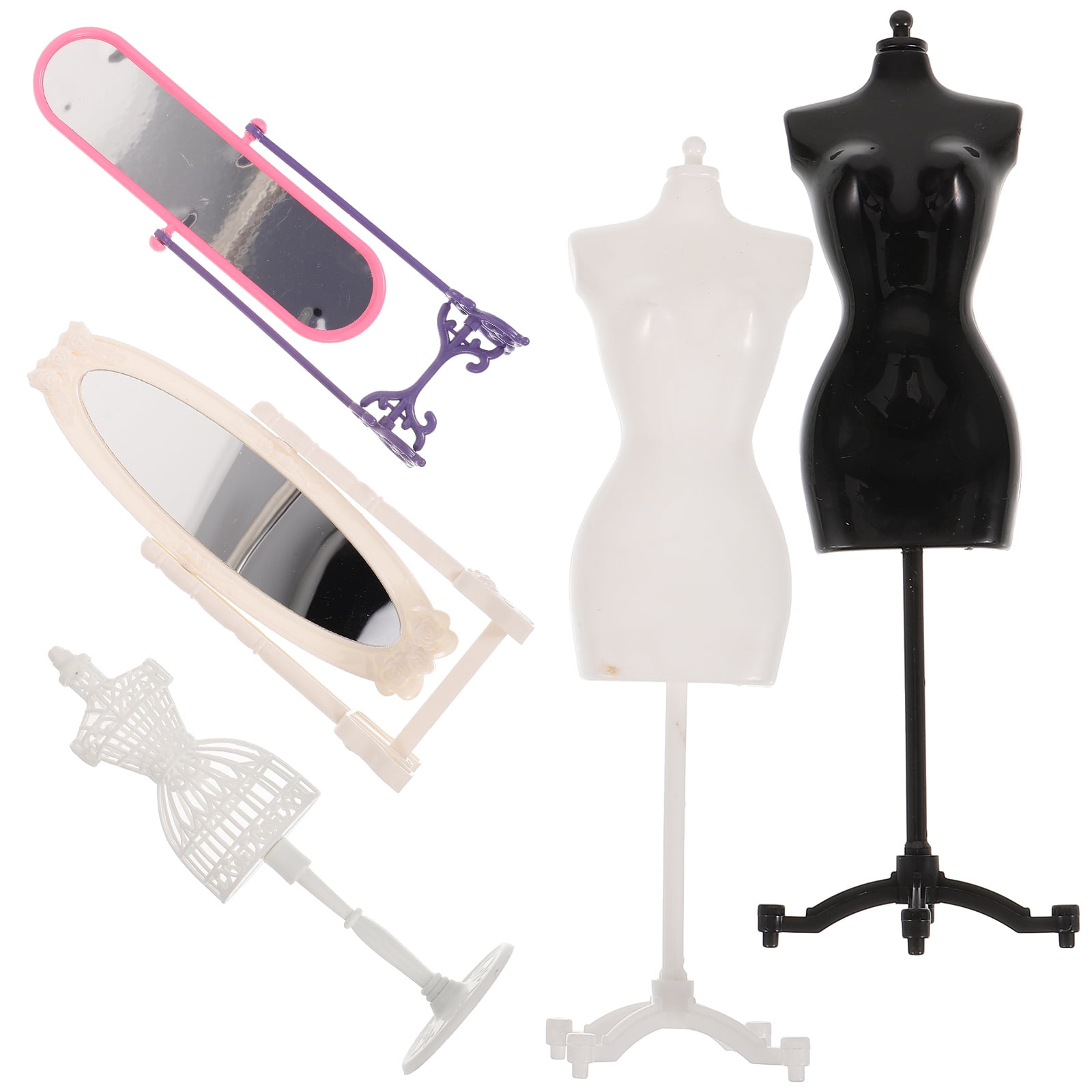 Plastic Doll Clothes Hanger Hangers Dress up Mannequin Display Stand ...