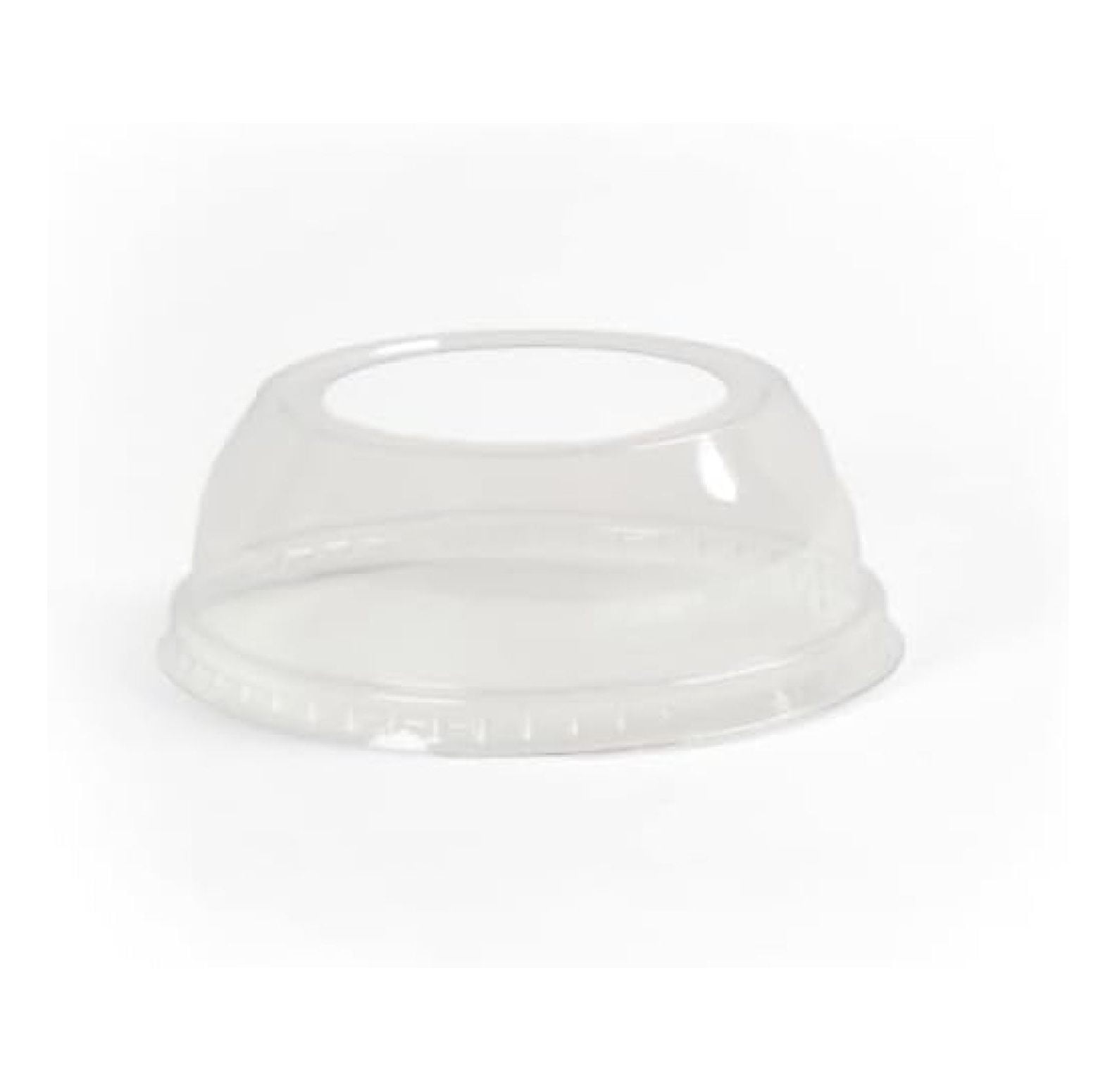 Plastic Dome Lid with Hole - Disposable Food Safe Dome Lid [2" Hole ...