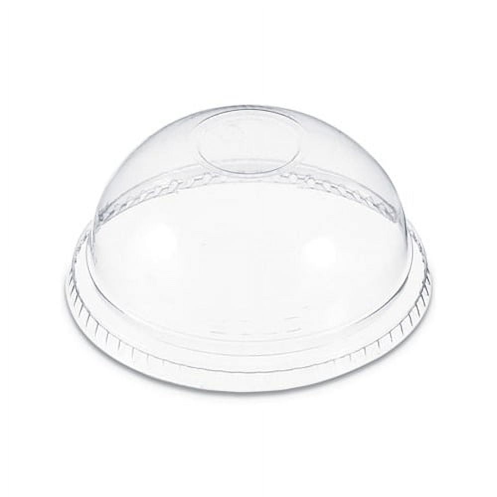 Free Shipping! Plastic Dome Lid No-Hole, Fits 9-22 oz. Cups, Clear, 100 ...