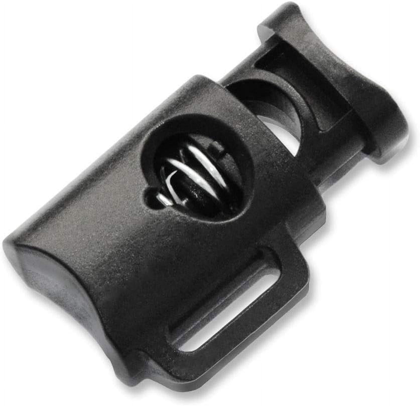 Plastic Double Hole Cord Lock for Drawstring, End Spring Stops Toggle ...