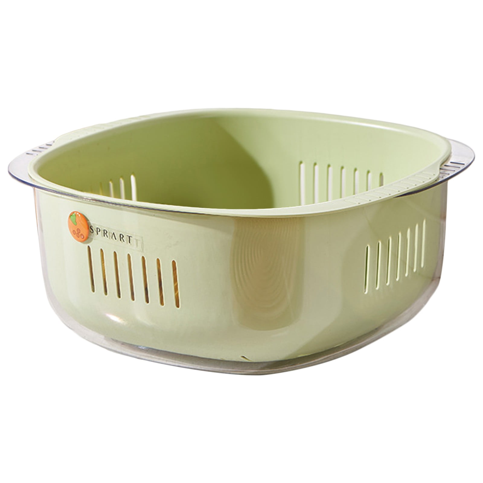 Plastic Double Layer Colander, A Fruit Vegetable Washing Drain Basket ...