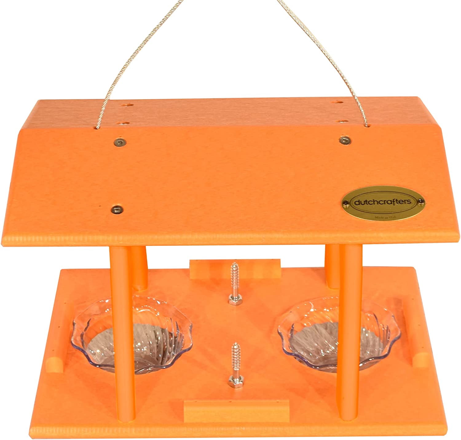Plastic Double Oriole Feeder, Outdoor Hanging Feeder with 2 Fruit Rods ...