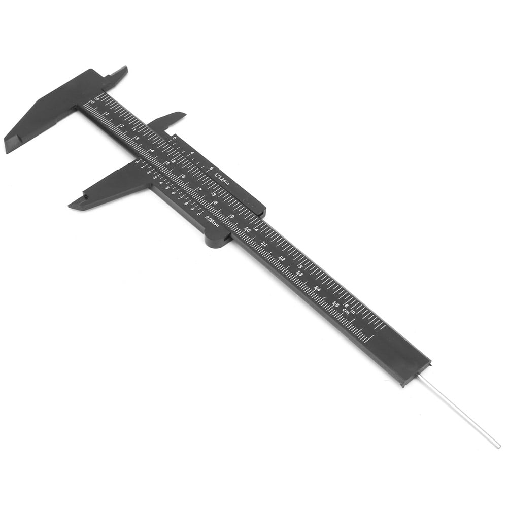 Plastic Double Rule Scale150mm High Accuracy Plastic Vernier Caliper ...