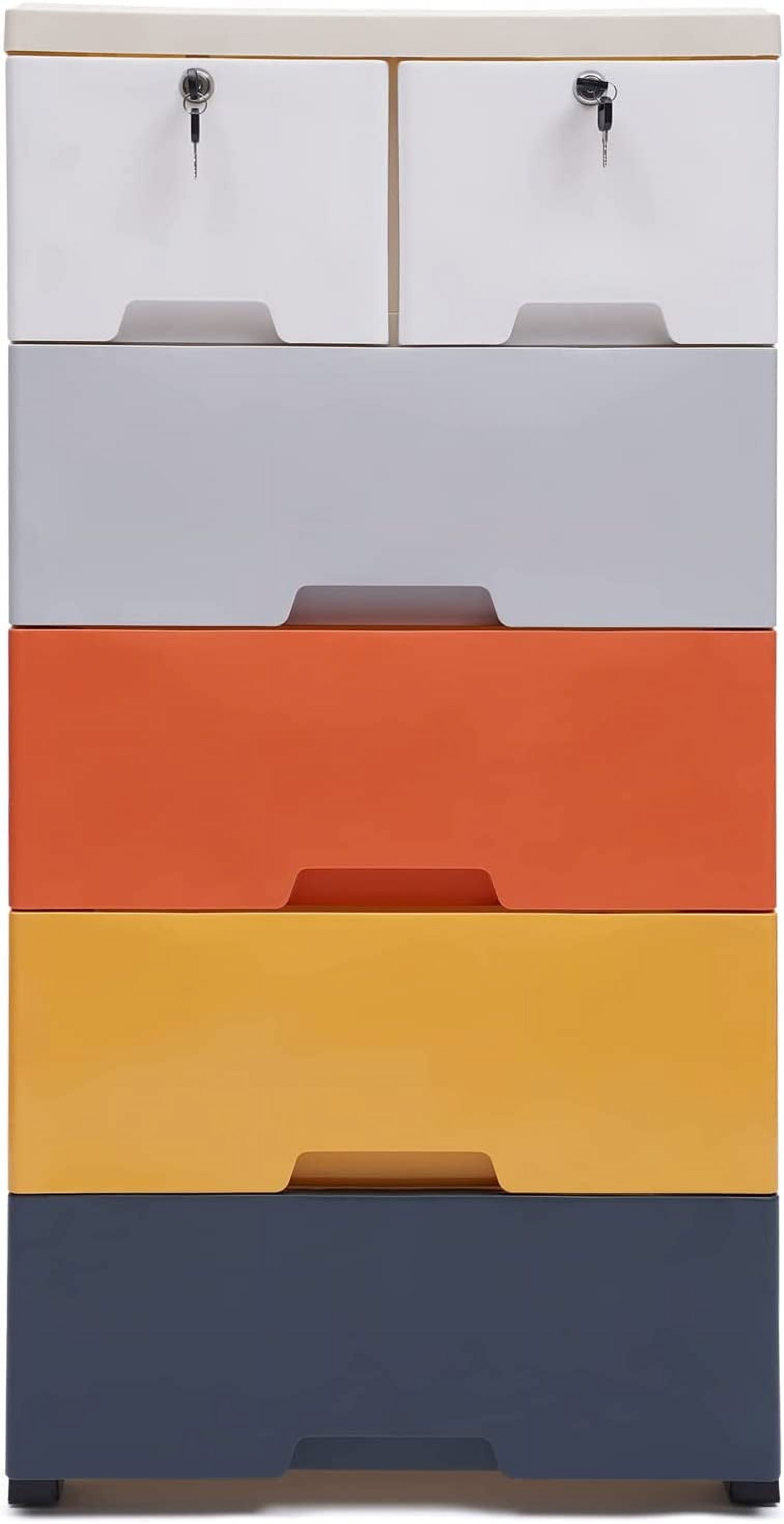 Plastic Drawer 5-Layer Closet Storage Baby Clothes Organizer Plastic ...