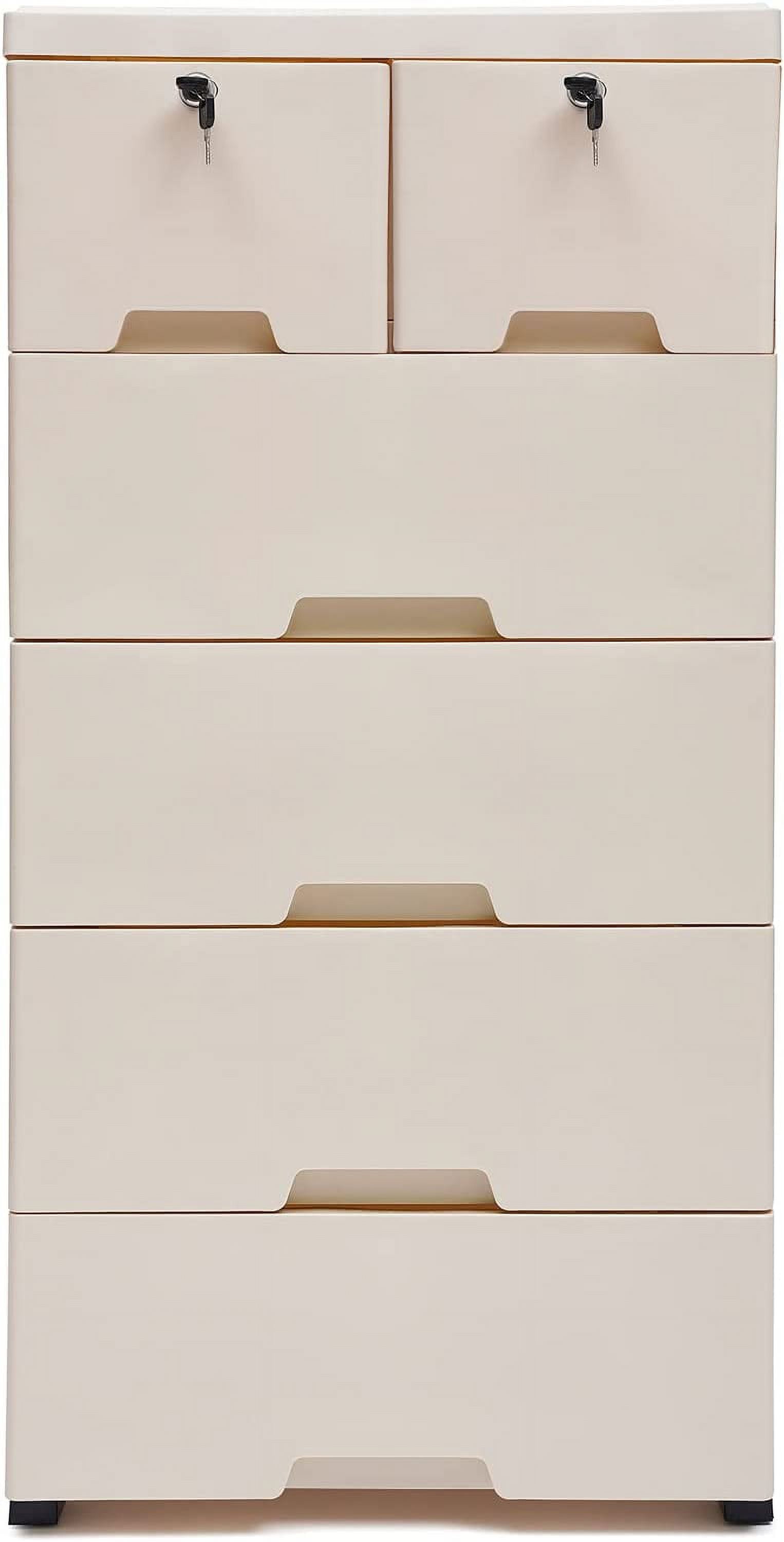 Plastic Drawer 5-layer Closet Storage Baby Clothes Organizer Plastic ...