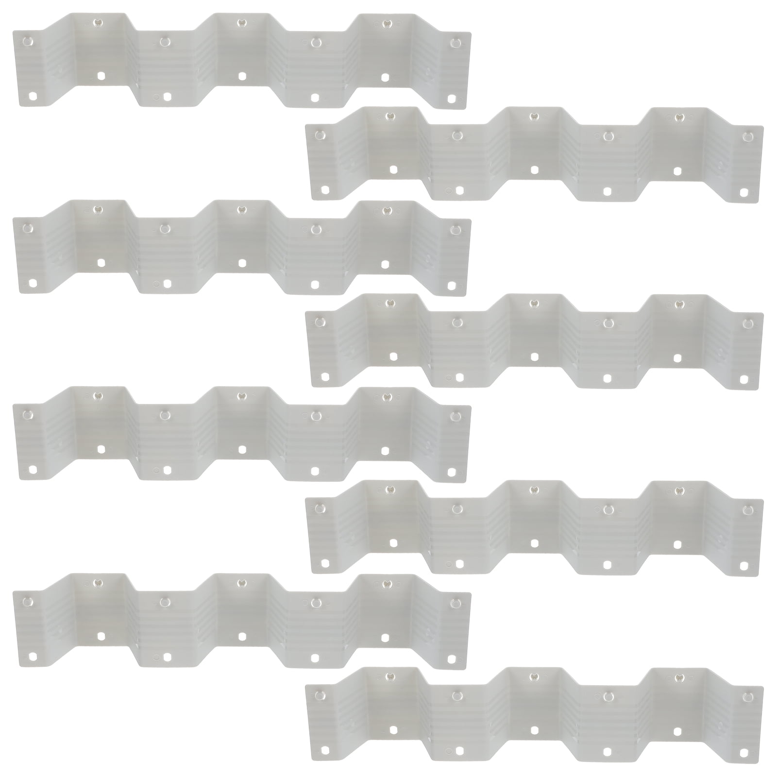 Plastic Drawer Dividers DIY Receptacle Box Organizer Boxes White Socks ...