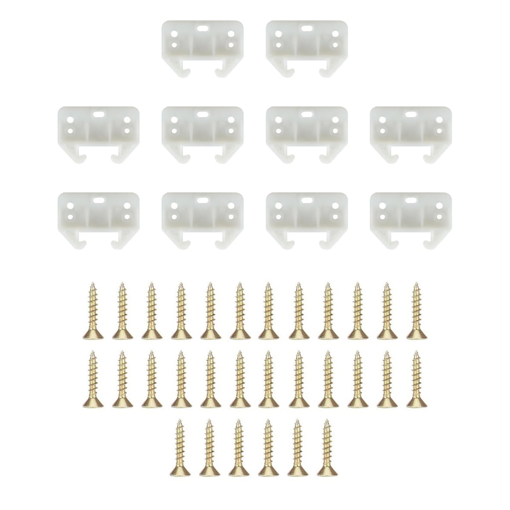 Plastic Drawer Slide Rails Replacement Quiet Sliding Track Guides ...