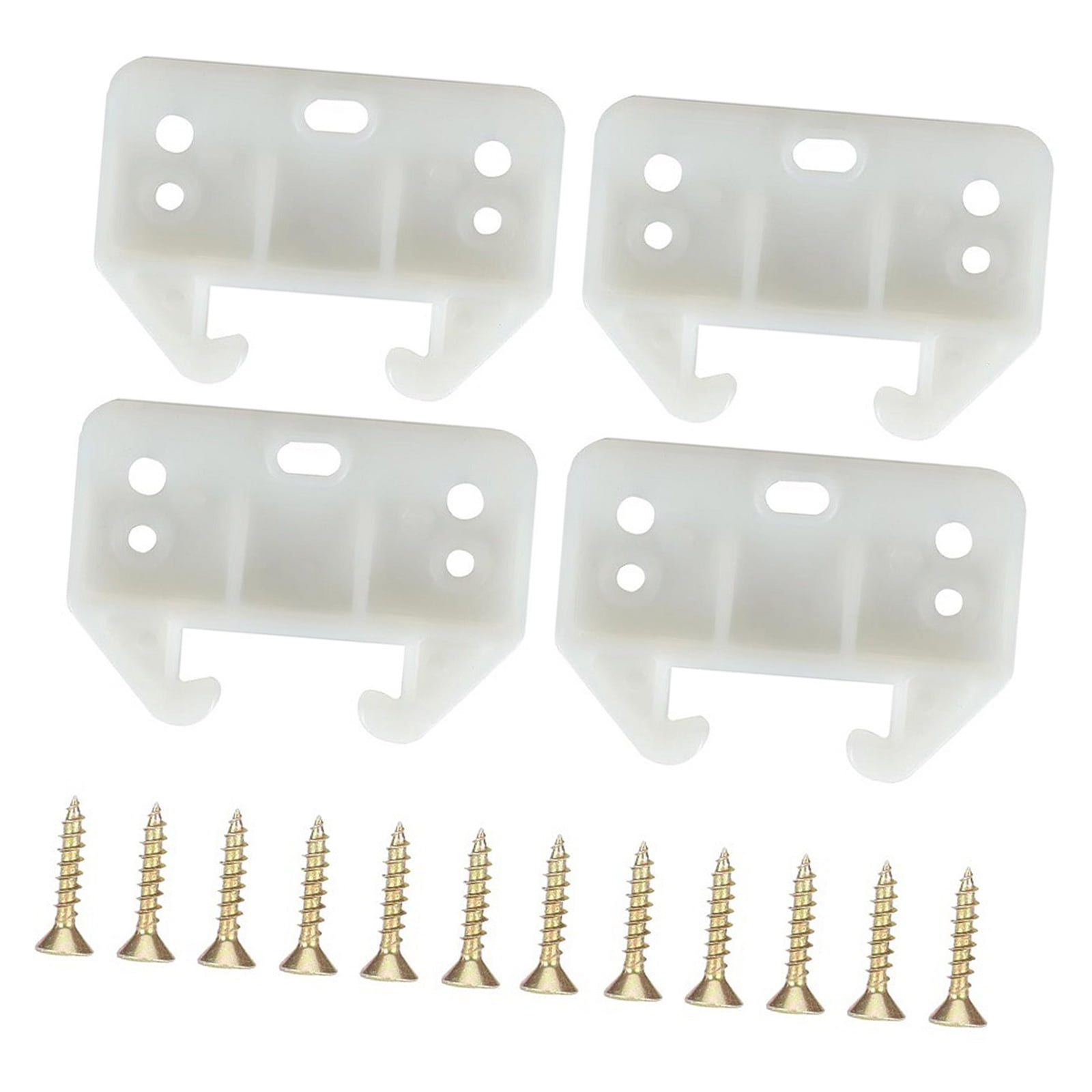 Plastic Drawer Slide Rails Replacement Quiet Sliding Track Guides ...