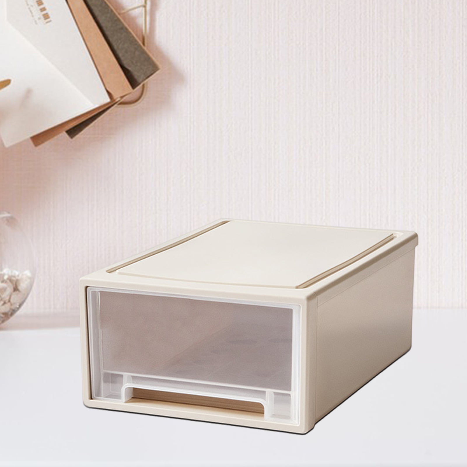 Plastic Drawer Storage Organizer, Stacking Drawers Strong Load-Bearing ...