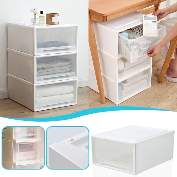 Plastic Drawers, 1PC Drawer Type Underwear Storage Box Household ...