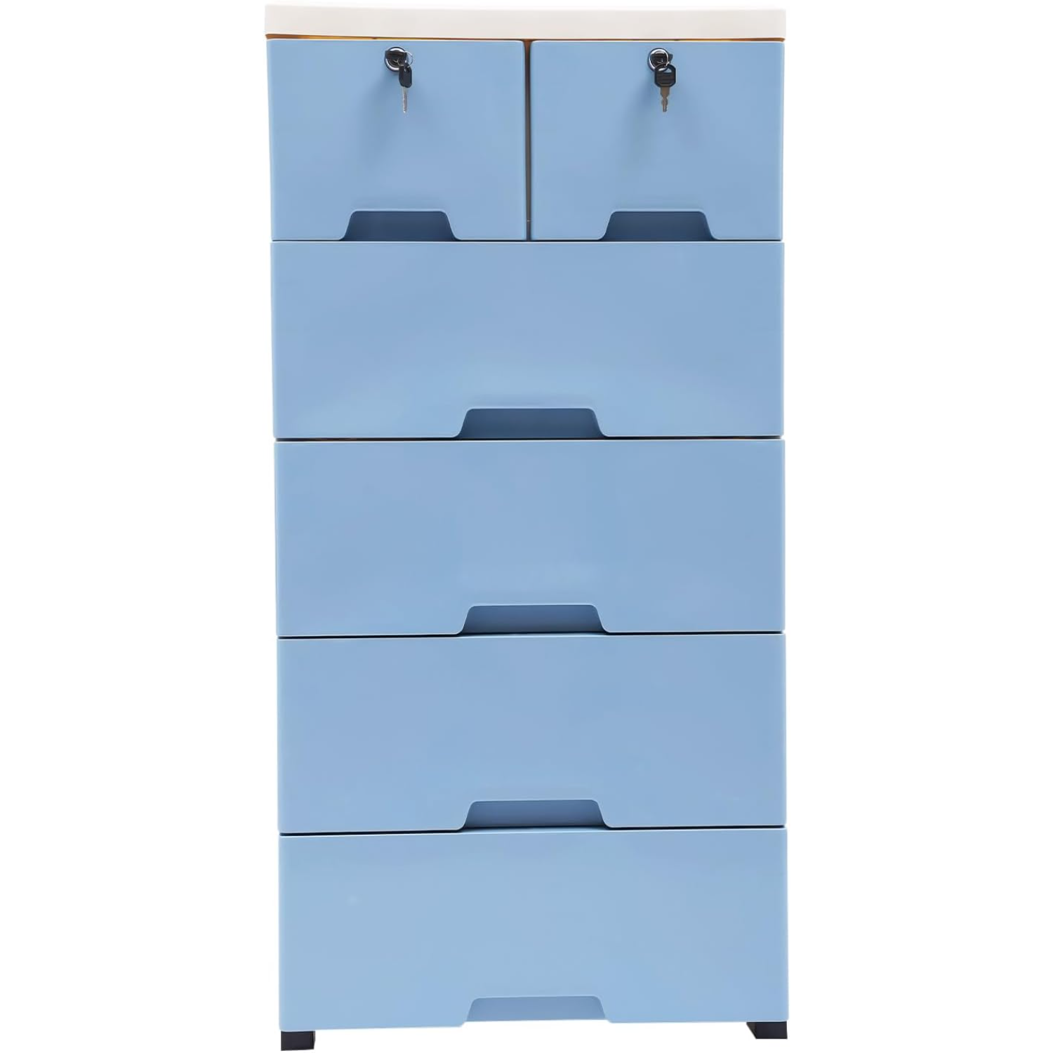 Plastic Drawers Dresser Storage Cabinet with 6 Drawers Plastic Wide ...
