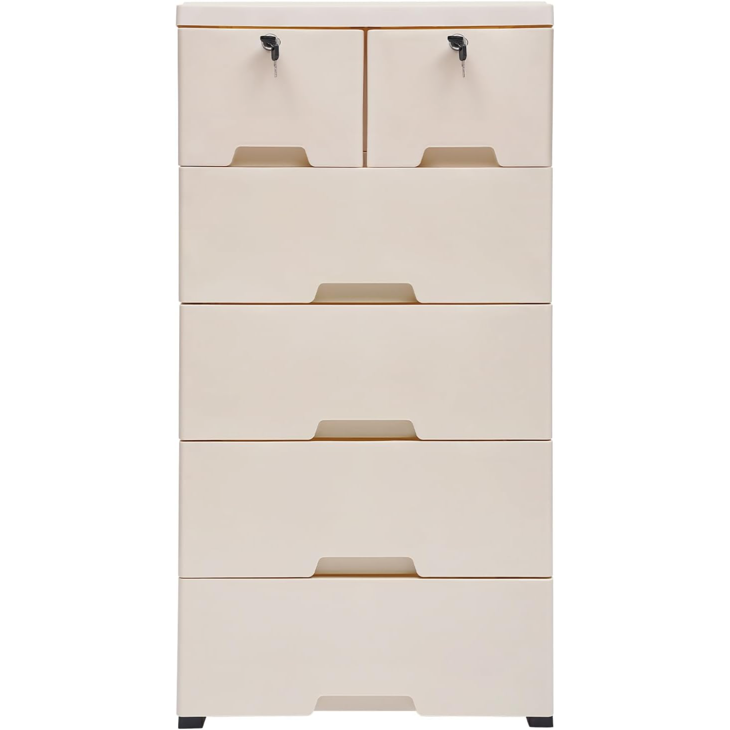 Plastic Drawers Dresser Storage Cabinet with 6 Drawers Plastic Wide ...