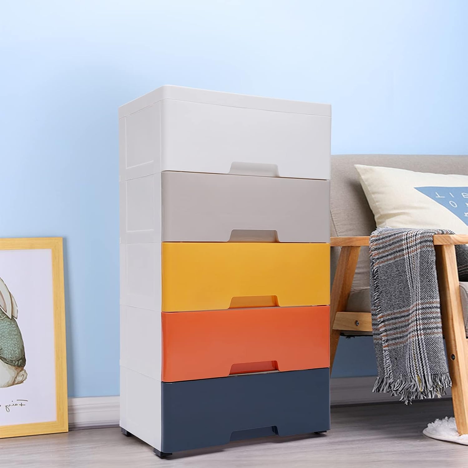 Plastic Drawers Dresser Storage Cabinet,Drawer Organizers,Storage ...