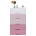Plastic Drawers Storage,5 Drawer Stackable Fabric Storage Tower Bedroom ...