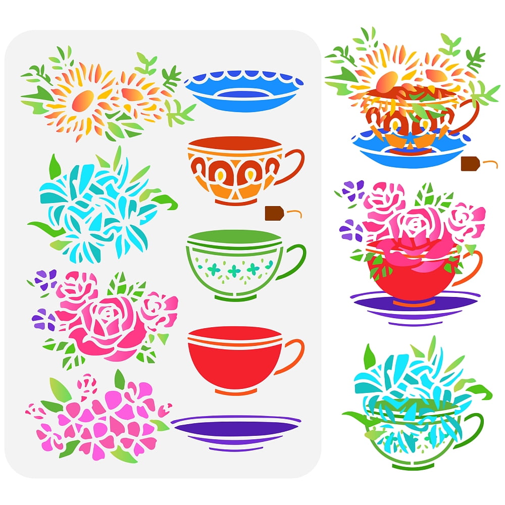 Plastic Drawing Painting Stencils Templates for Painting on Scrapbook ...