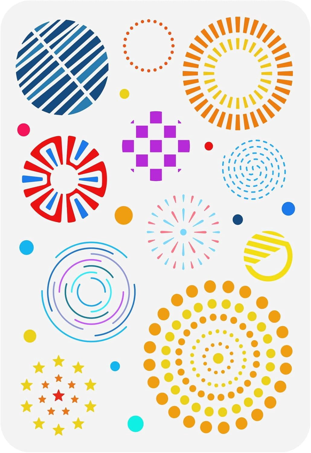 Plastic Drawing Painting Stencils Templates for Painting on Scrapbook ...