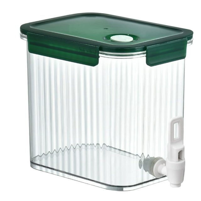 Plastic Drink Dispenser, Beverage Dispenser With Spigot, 3.5L Iced ...