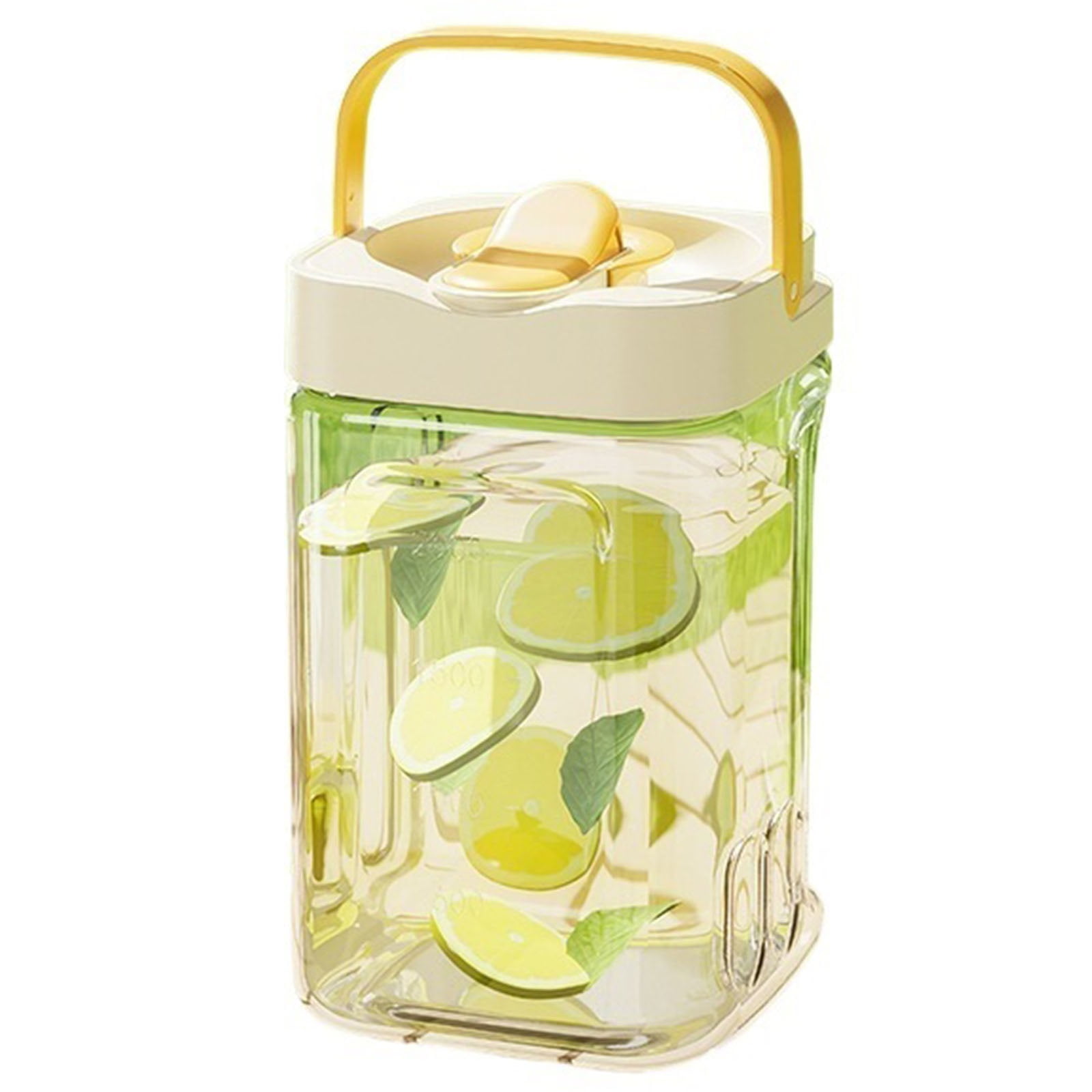Plastic Drink Dispenser with Tap, Large Capacity Iced Beverage ...