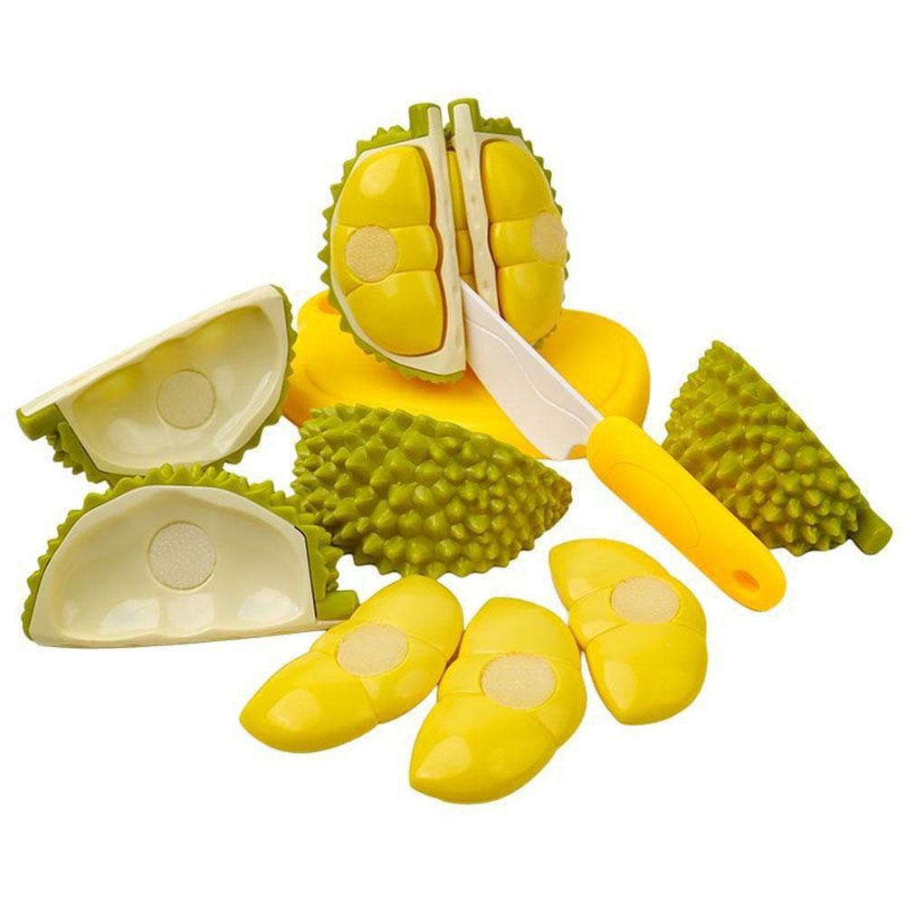 Plastic Durian Fruit Toy with Cutting Board Option Durian Yellow Color ...