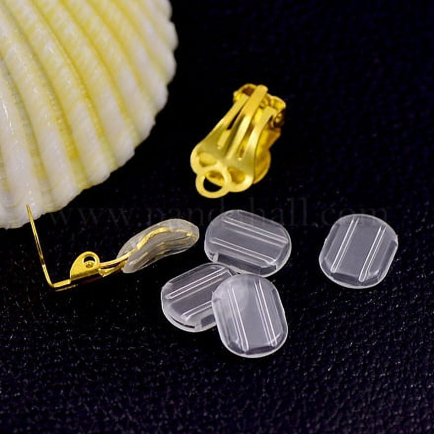 Plastic Earring Pads Clip Earring Cushions For Non-pierced Earring ...