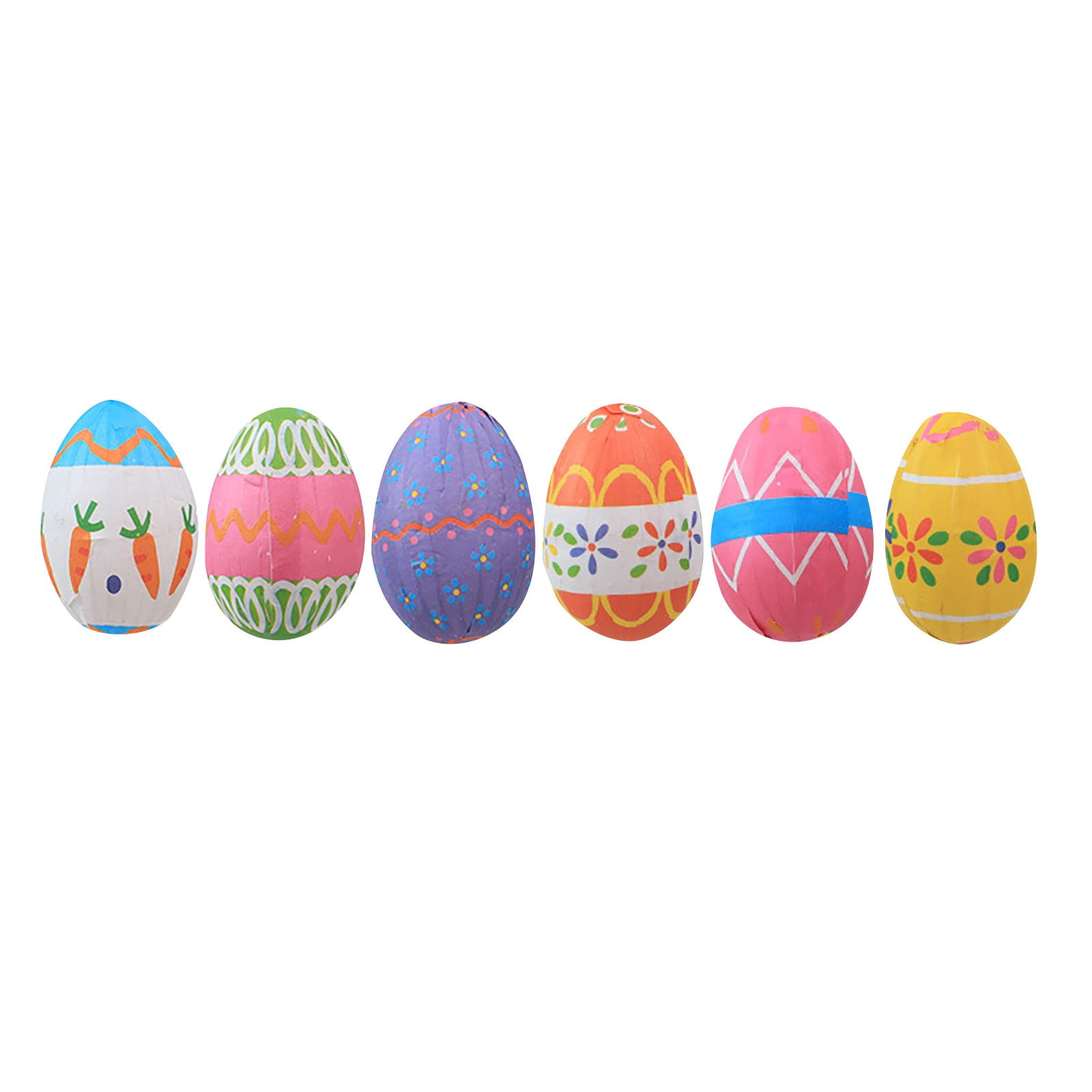 Plastic Easter Eggs Fillable 6Pc Easter Eggs Simulated Egg Hanging ...