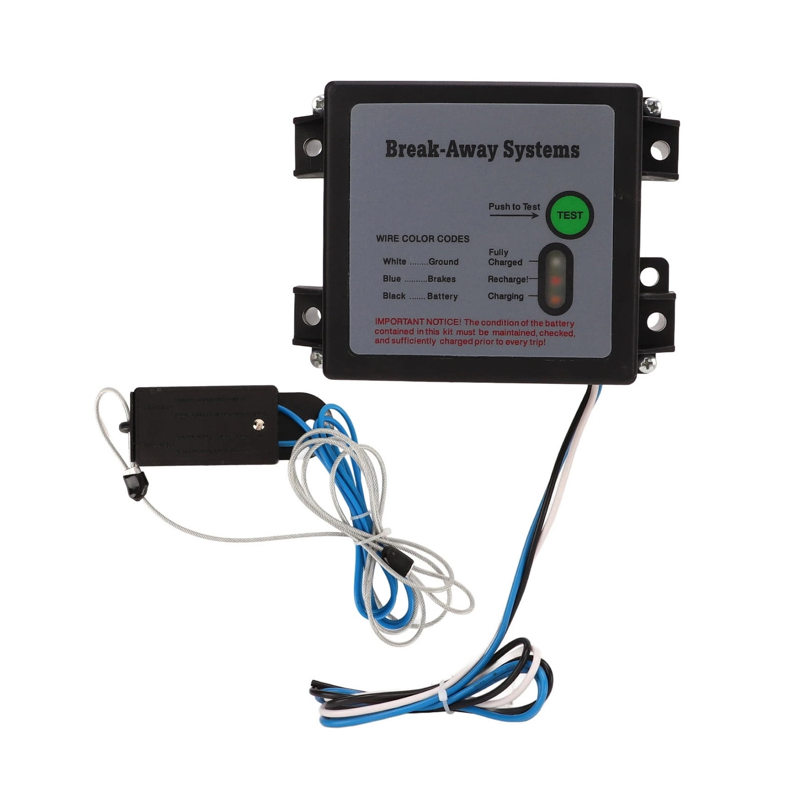 Plastic Easy Install Electric Trailer Brake Breakaway Systems ...