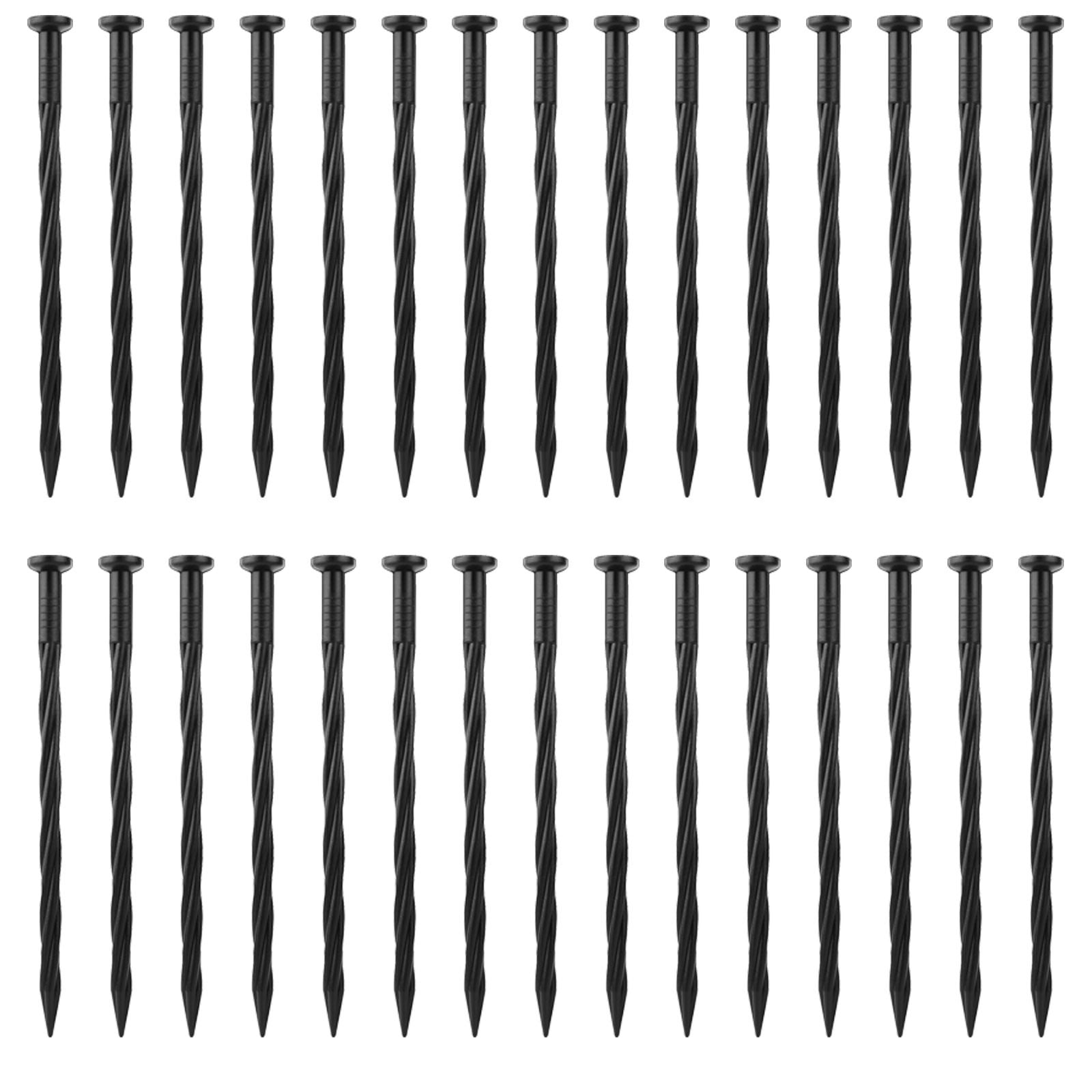 30PCS Spiral Garden Stakes, Heavy-Duty Anchoring for Edging, Pavers ...
