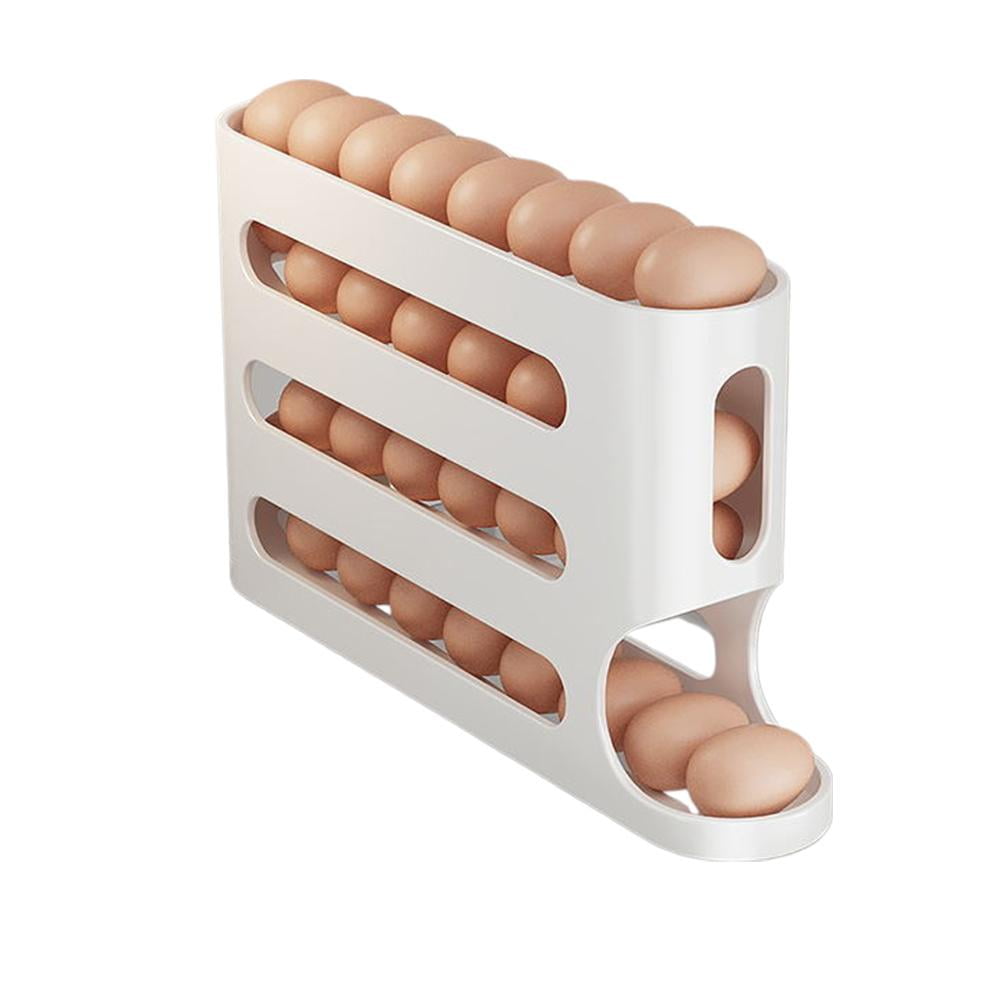 Plastic Egg Organizer Large Capacity 4 Layer Automatic Egg Roller ...