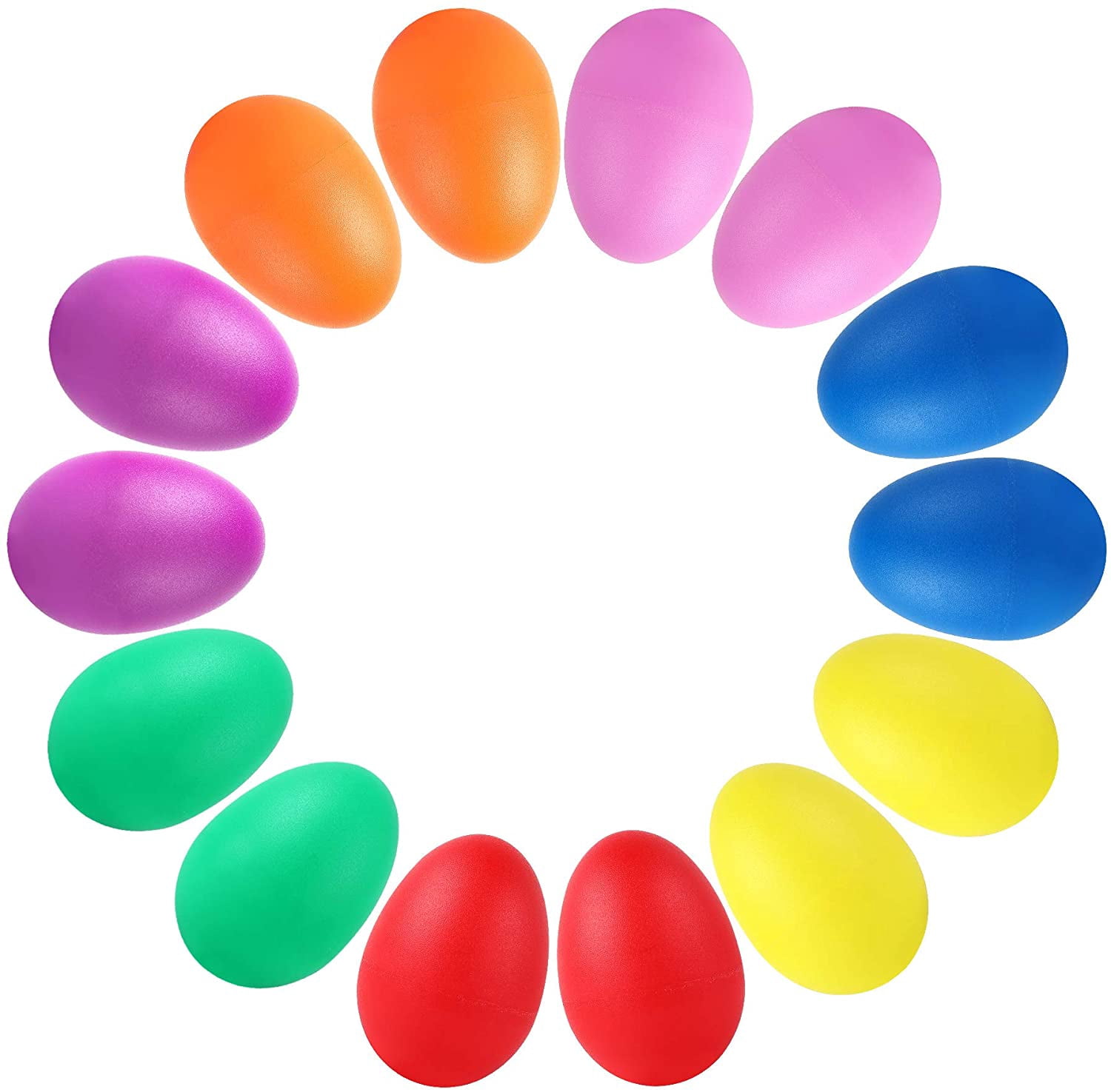 Plastic Egg Shakers Percussion Musical Egg Maracas Easter Egg Kids Toys ...
