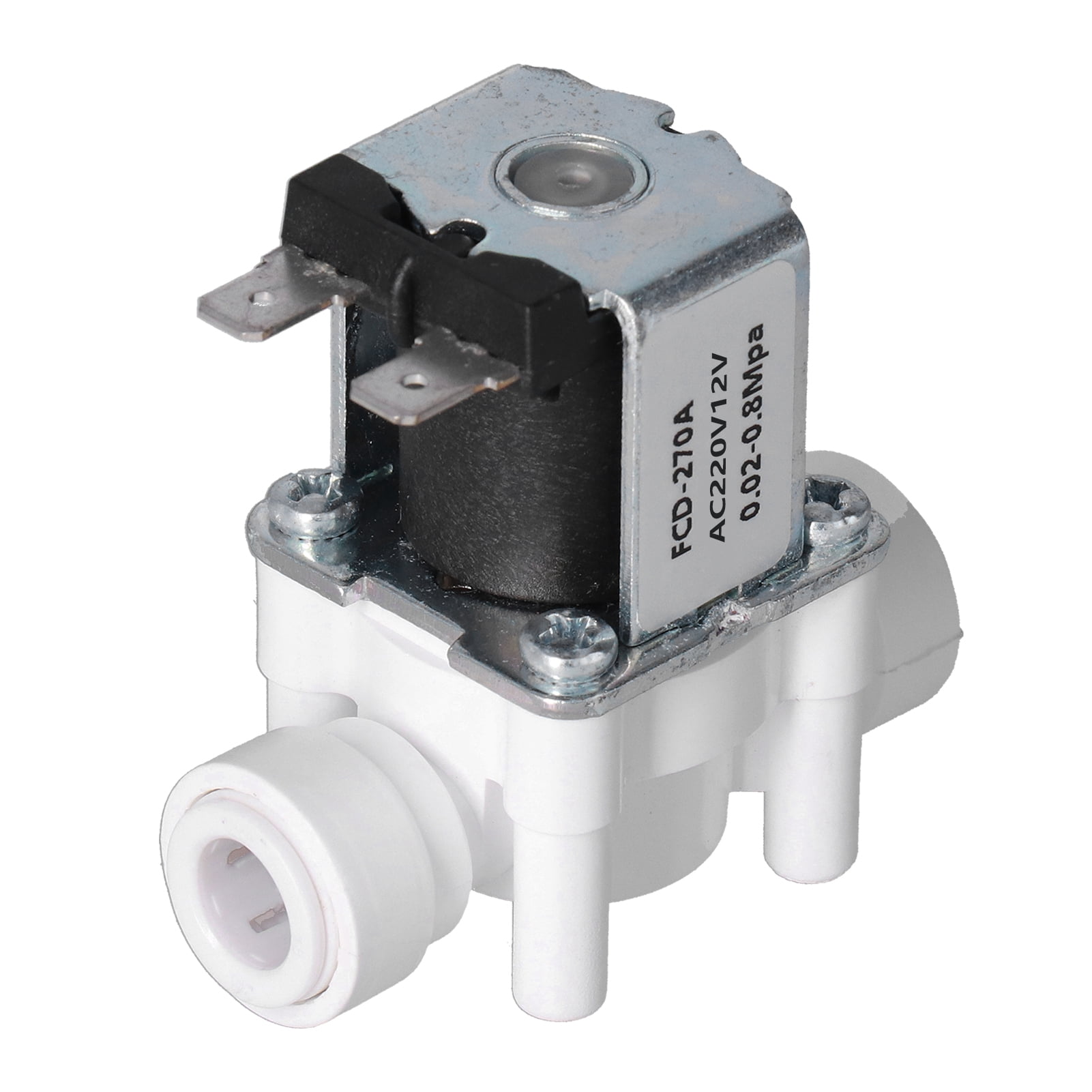 Plastic Electric Solenoid Valve 3/8in Quick Connector Normally Closed Solenoids Valves - Walmart.com