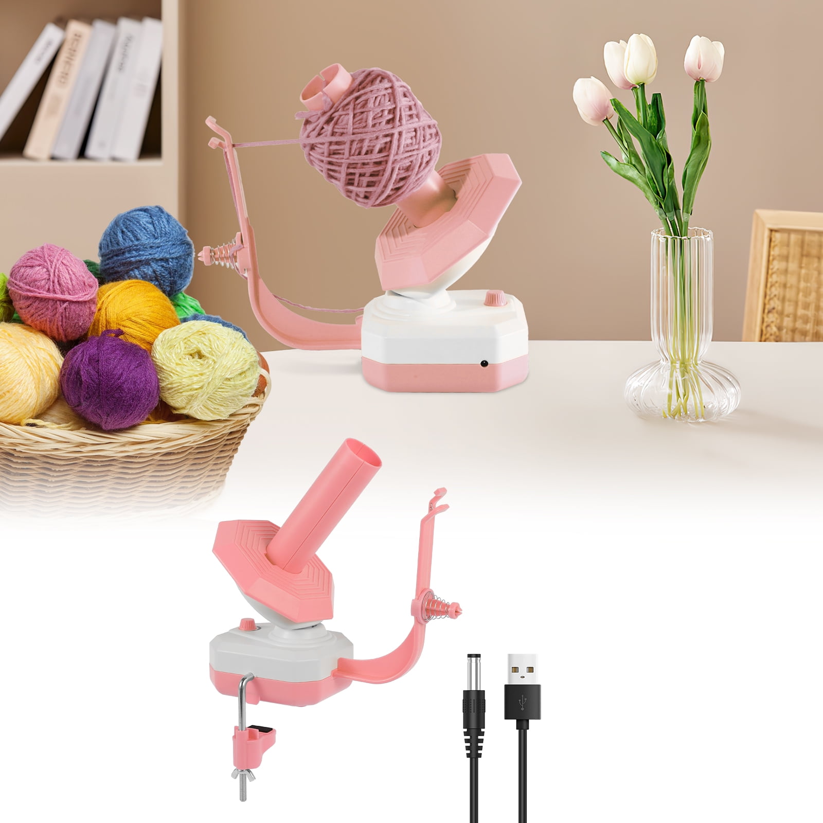 Plastic Electric Wool Winder for Crocheting Motor Drive Automatic Yarn ...