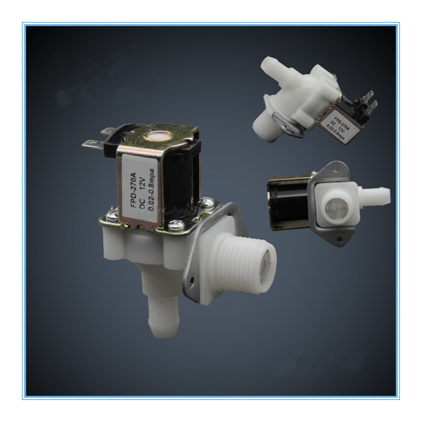 Plastic Electromagnetic Valve Water Dispenser Inlet Valve 3/4 "male ...