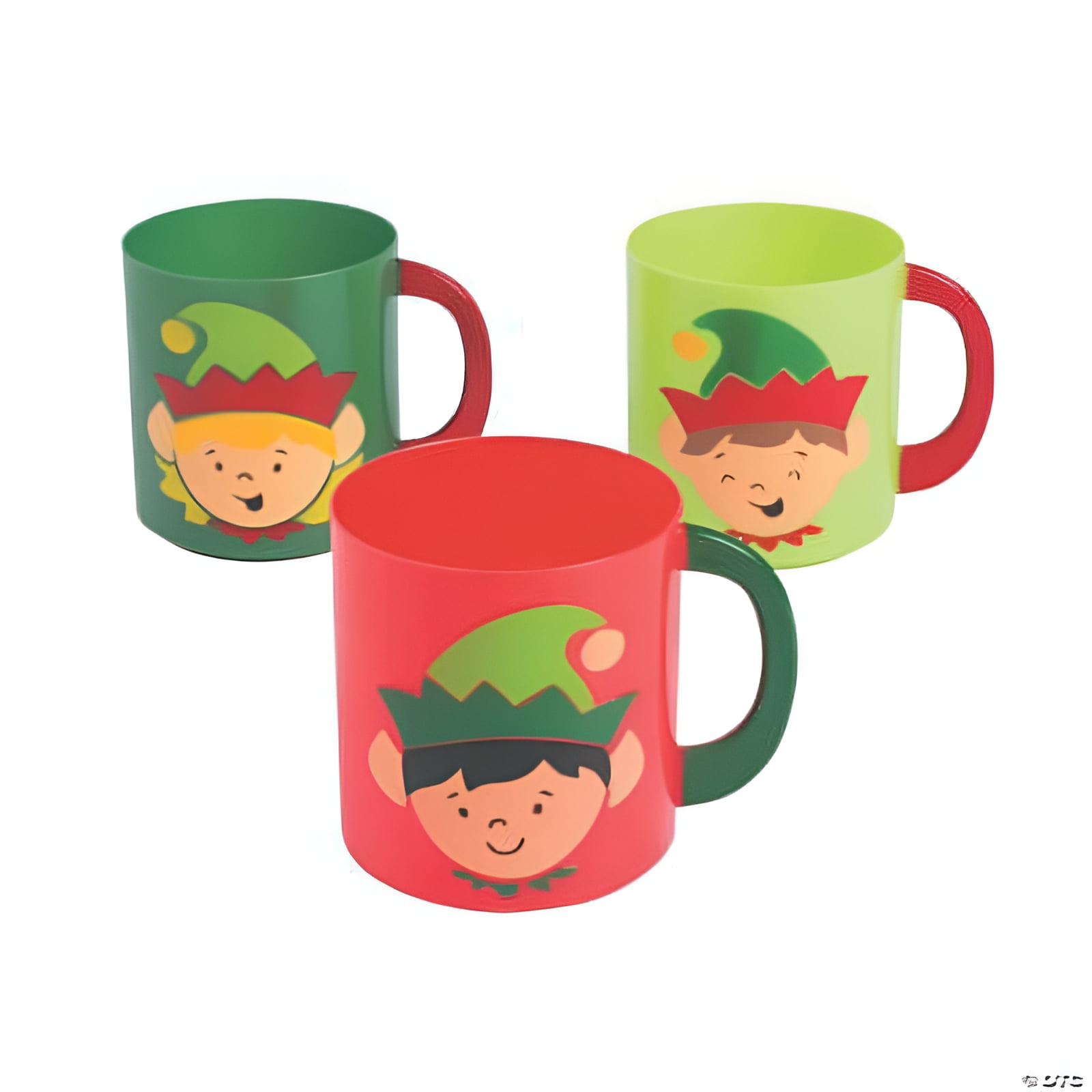 Plastic Elf Mugs - Party Supplies - 12 Pieces - Walmart.com