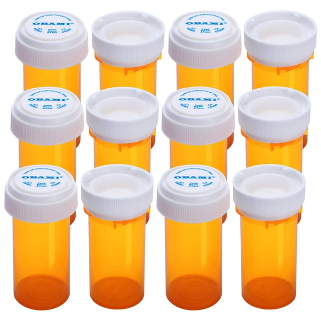 Plastic Empty Pill Bottles with Double Sided Use (Child Resistant ...