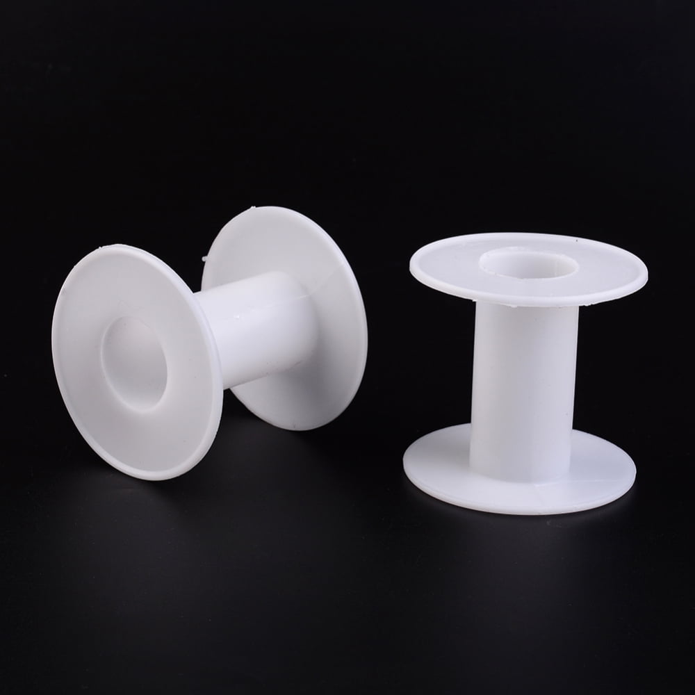 Plastic Empty Spools for Wire Thread Bobbins White Bobbin: 28x58mm ...