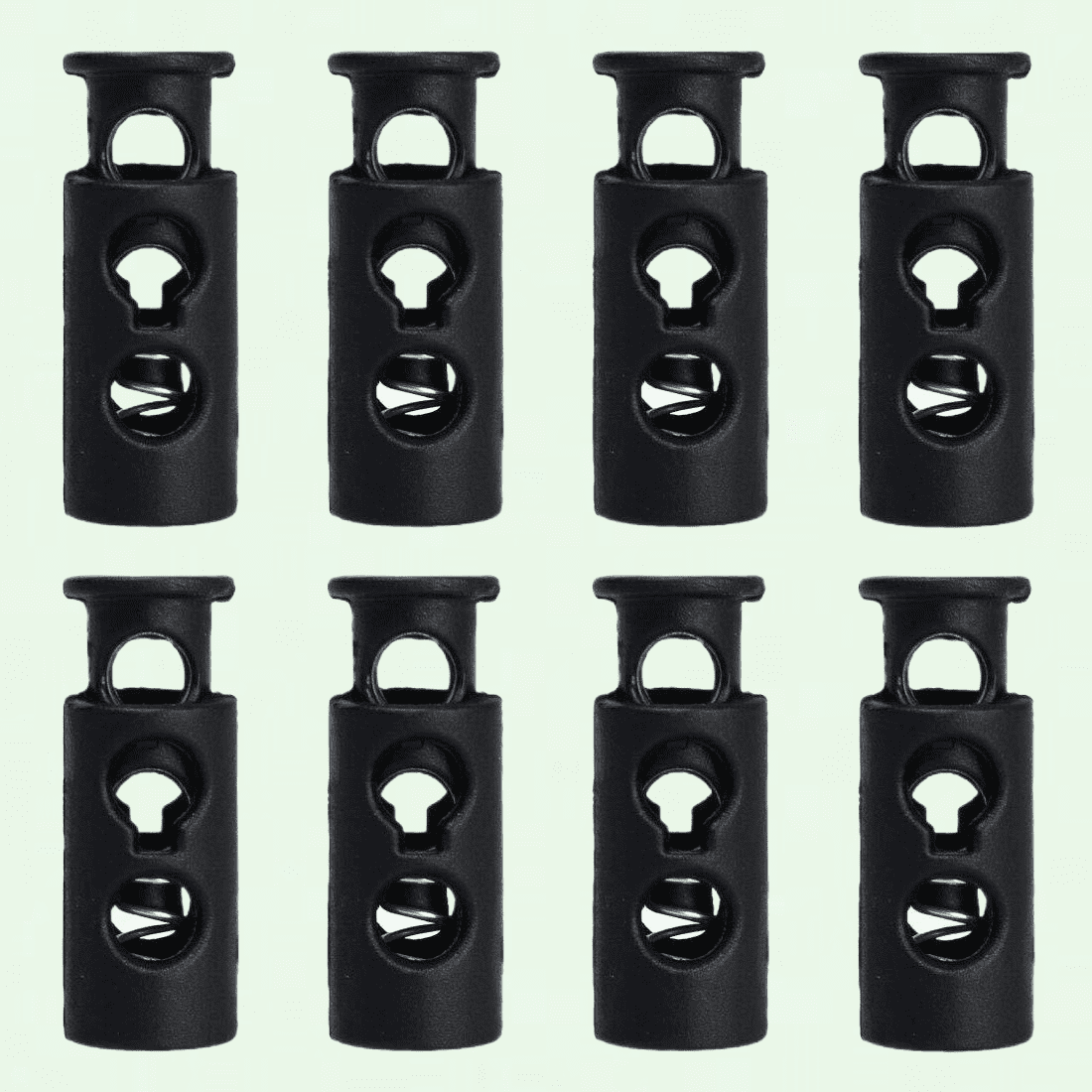 Plastic End Stopper Set of 8, Double Holes Cord Spring Lock for Tow ...