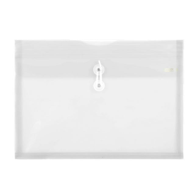 Plastic Envelope String Closure, Letter Size A4 Side Loading Clear Poly ...