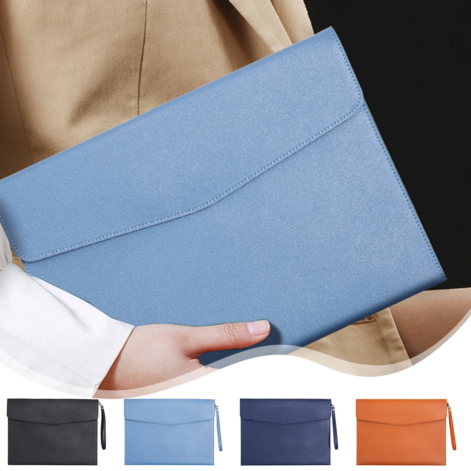 Plastic Envelopes, Expandable File Folder, Zipper Pouch, Large Double ...