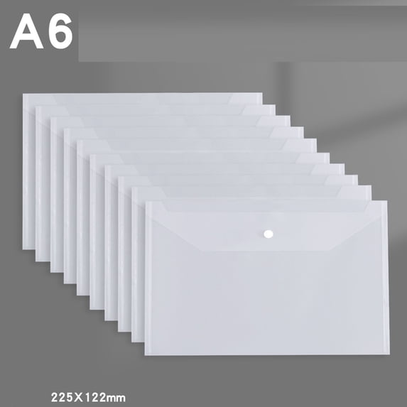 Plastic Envelopes Poly Envelopes,10 Pack Plastic Folders for Documents ...