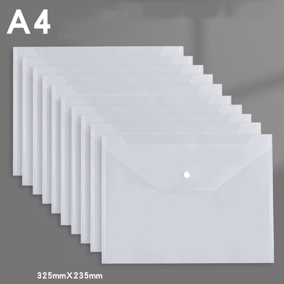 Plastic Envelopes Poly Envelopes,10 Pack Plastic Folders for Documents ...