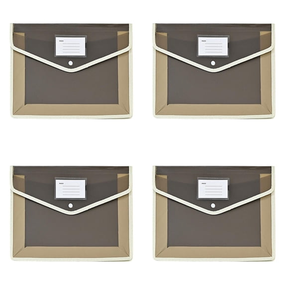 Plastic Expandable File Organizer Folder - A4 Transparent Slant Design ...