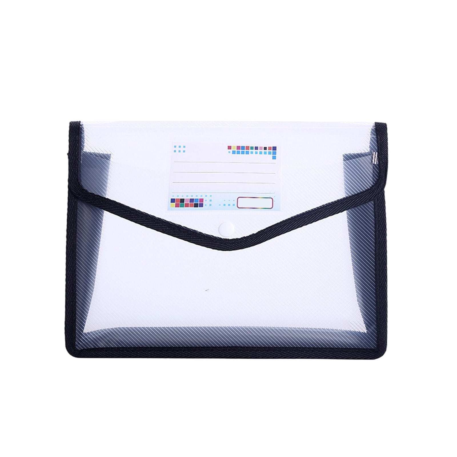 Plastic Expanding File Folder with Snap Closure, Waterproof Assorted ...