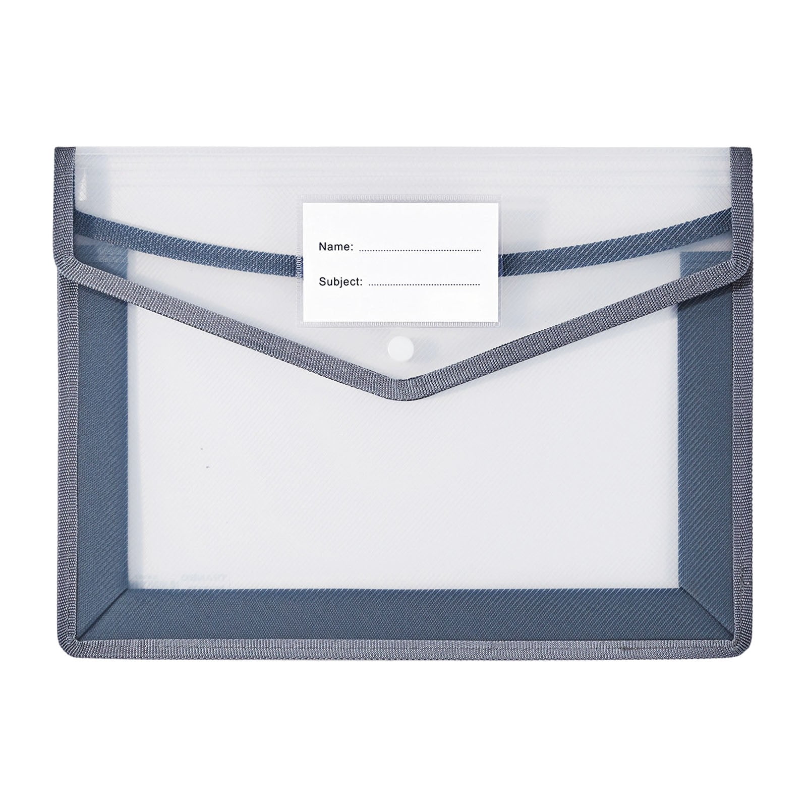 Plastic Expanding File Folder Transparent Envelopes with Snap Closure ...