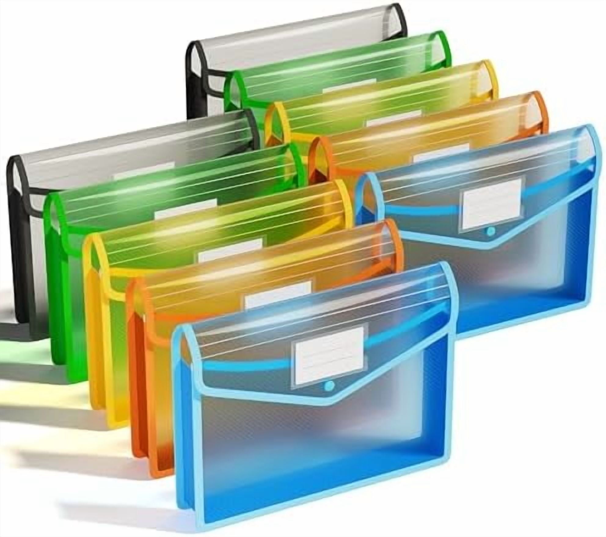 Plastic Expanding File Folder, Transparent envelopes with Snap Closure ...
