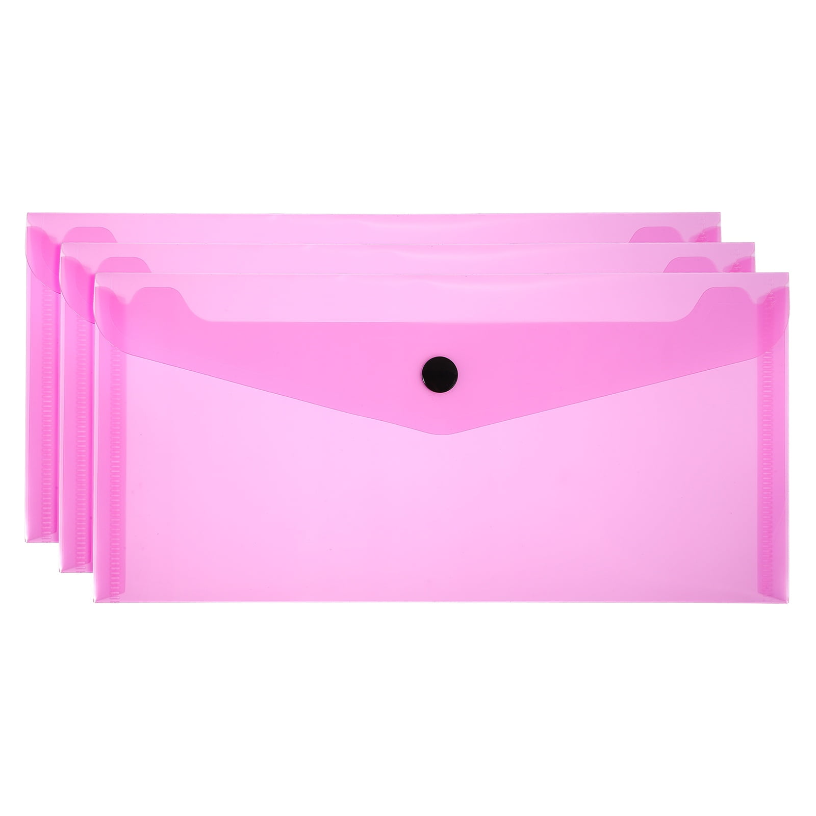 Plastic Expanding File Folders, 3 Pack A6 File Folder with Snap Closure ...