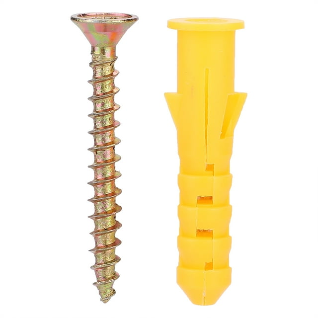 Plastic Expansion Wall Plug Screw Fixings Self tapping Screws Fastener ...