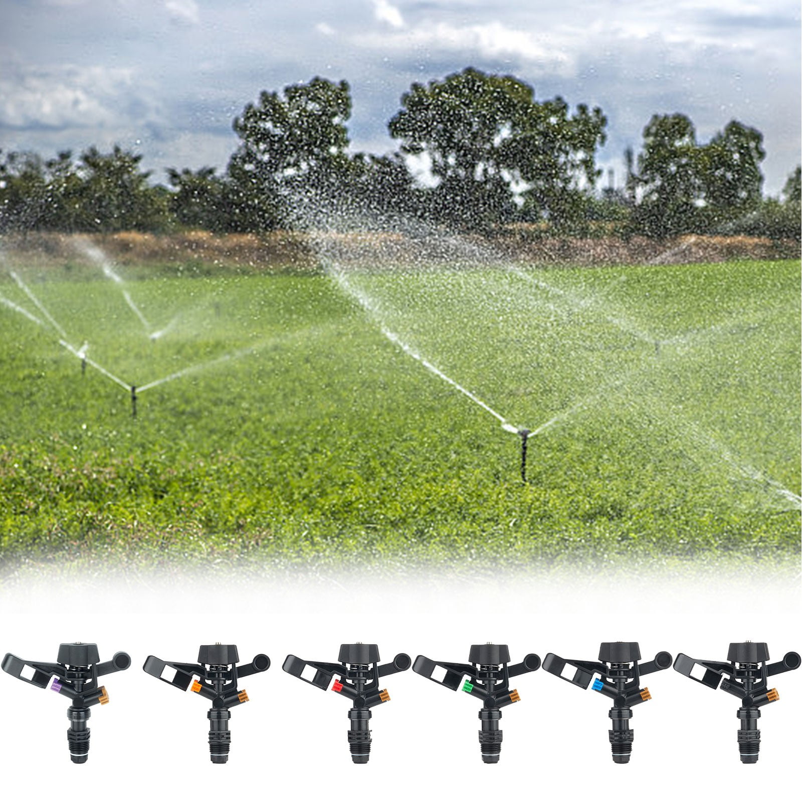 Plastic External Thread Rotating Sprinkler, 360-Degree Adjustable Arm ...